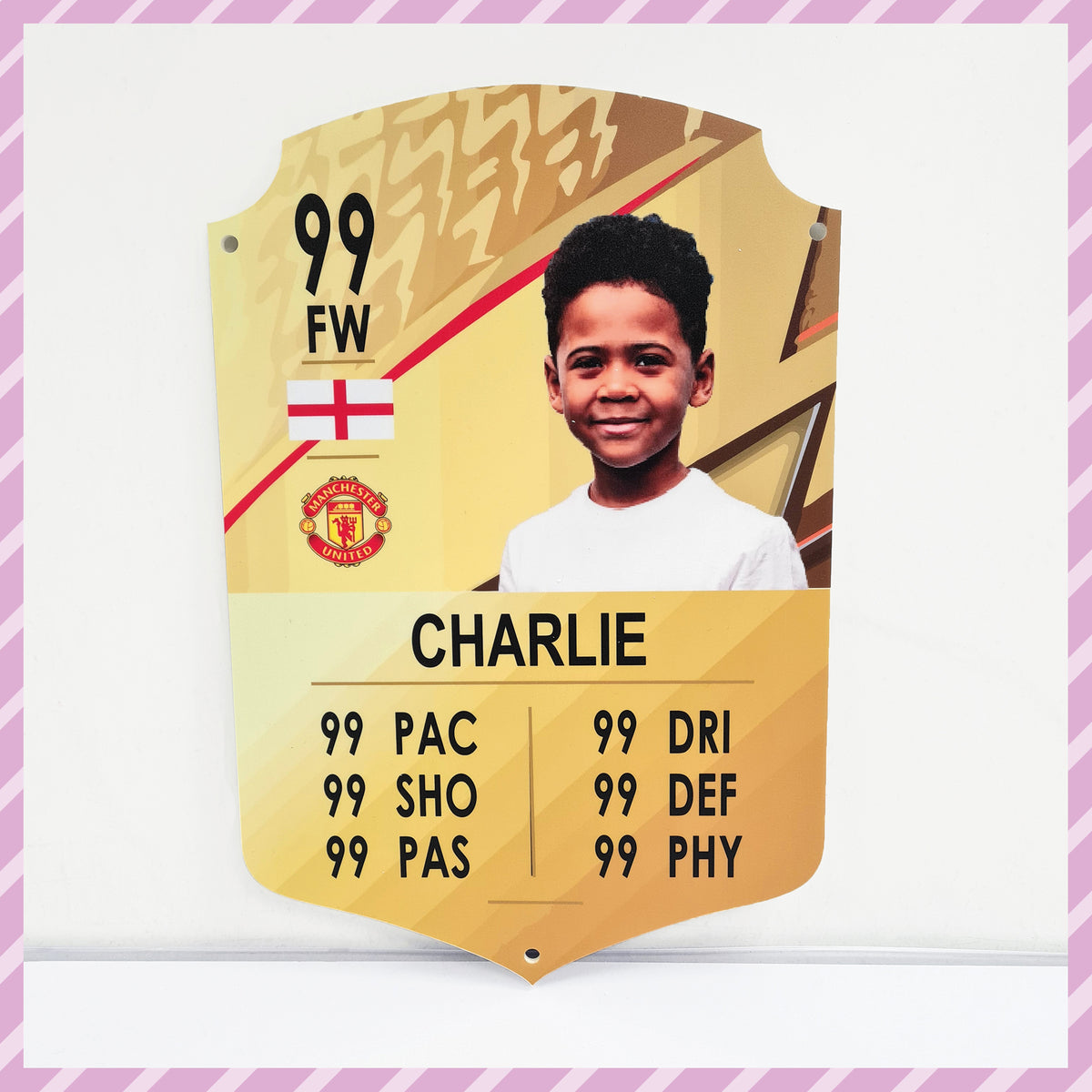 Personalised Fifa Card Wall Sign | Football Gifts for Kids, Boys, Men ...
